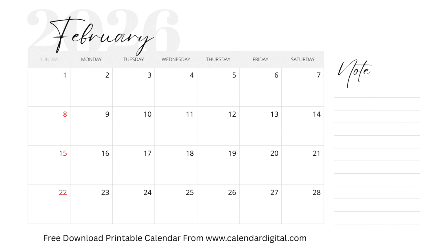 January 2026 Calendar with Holidays | Printable January Calendar 2026